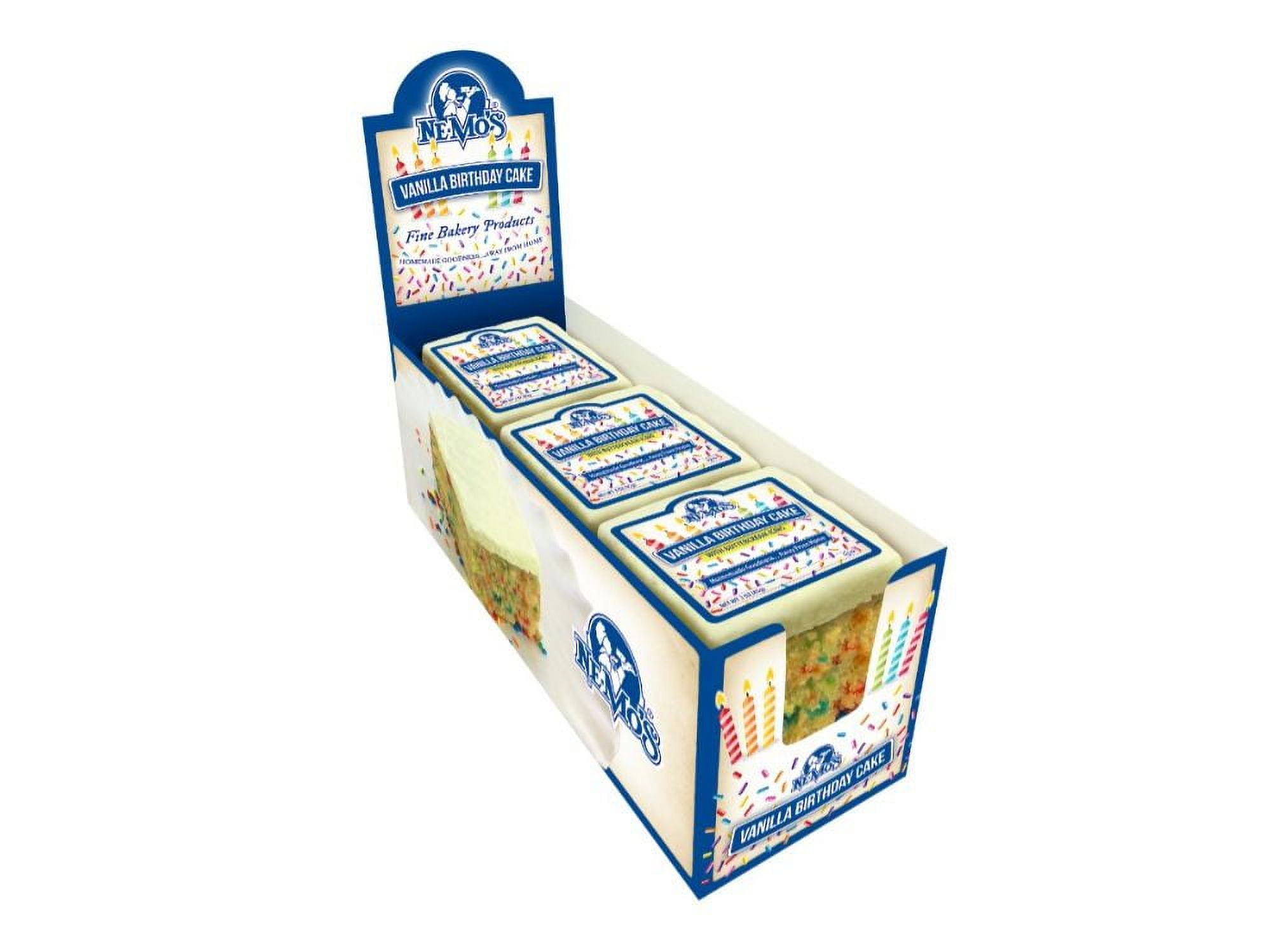 Nemo's Cake Squares Vanilla Birthday 36 Count 3oz (PACK OF 6) - Walmart.com