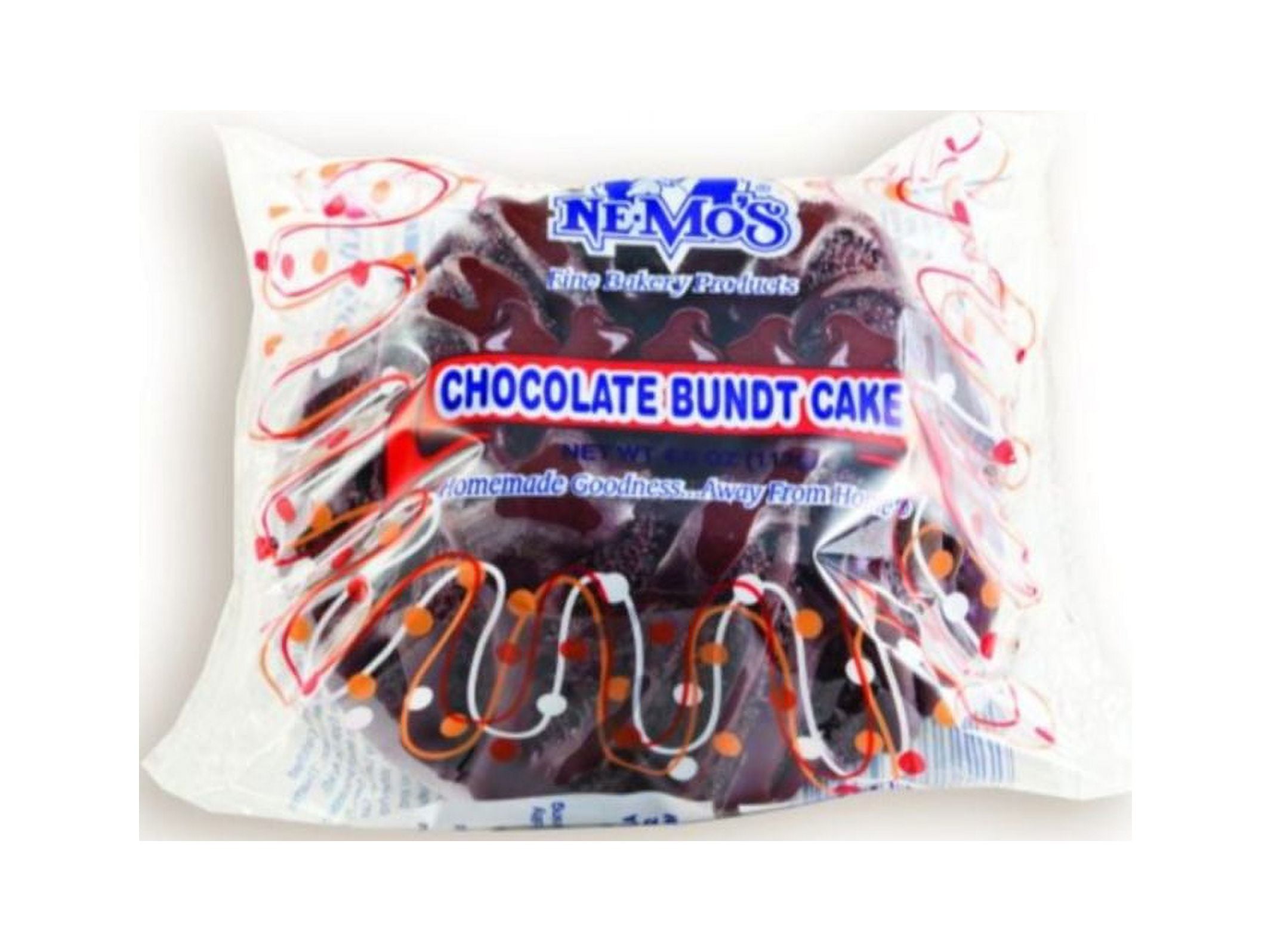 Nemo's Chocolate Bundt Cake 4oz (PACK OF 12) - Walmart.com