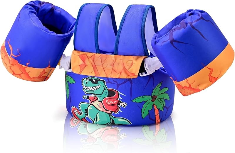 Nemone Toddler Swim Vest for 22-70 lbs Kids Floaties Swim Jacket with ...