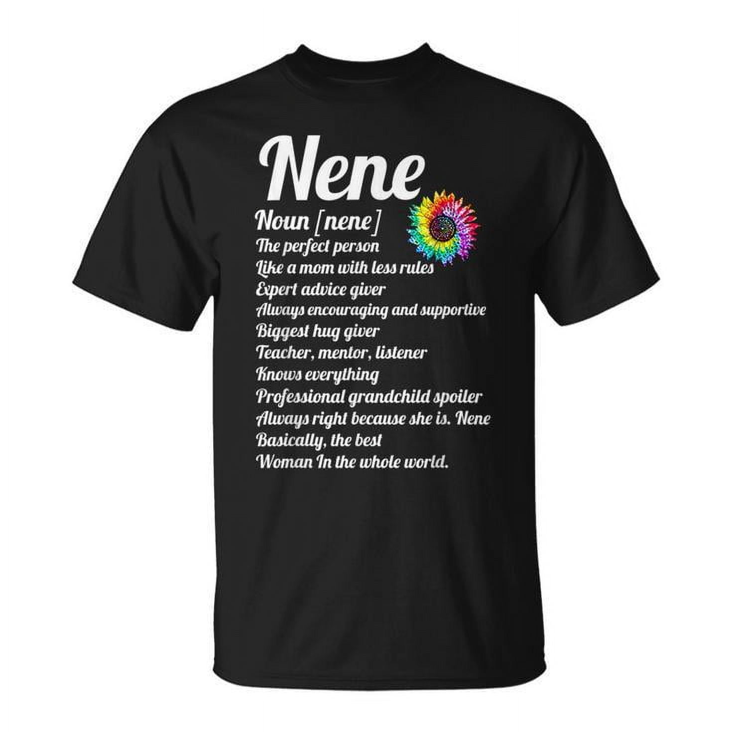 Nene Definition Grandma Mother's Day Tie Dye Sunflower T-shirt, Cute ...