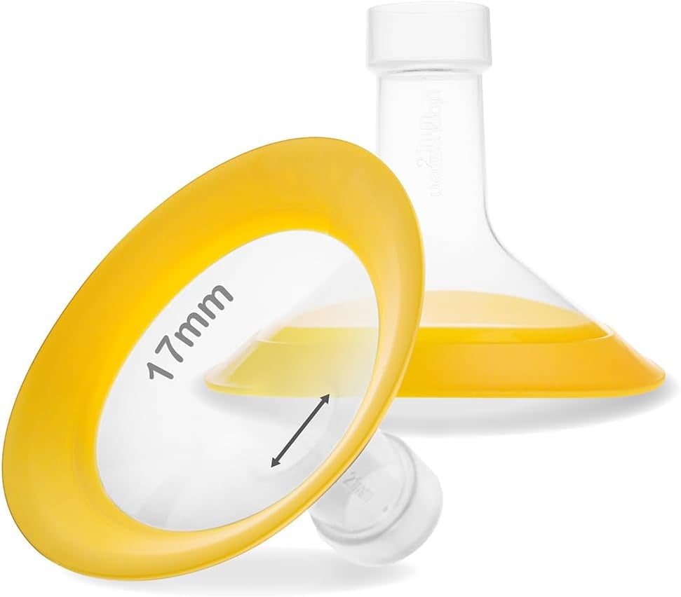 Nenesupply 17mm Oval Flanges Compatible with Medela Breast Pump Parts ...