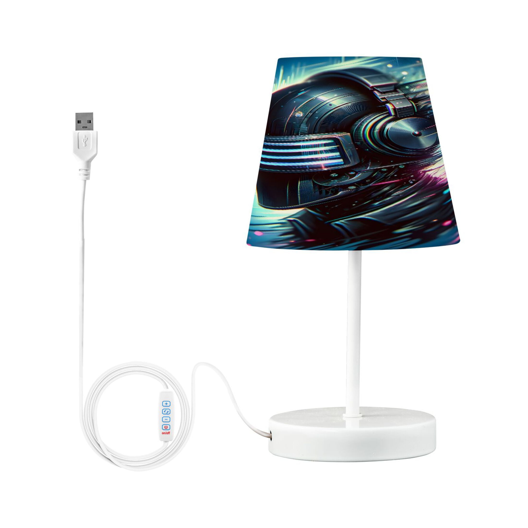 Neno Helmets Head Desk Lamp LED Table Nightstand Lamps with 3 Color ...