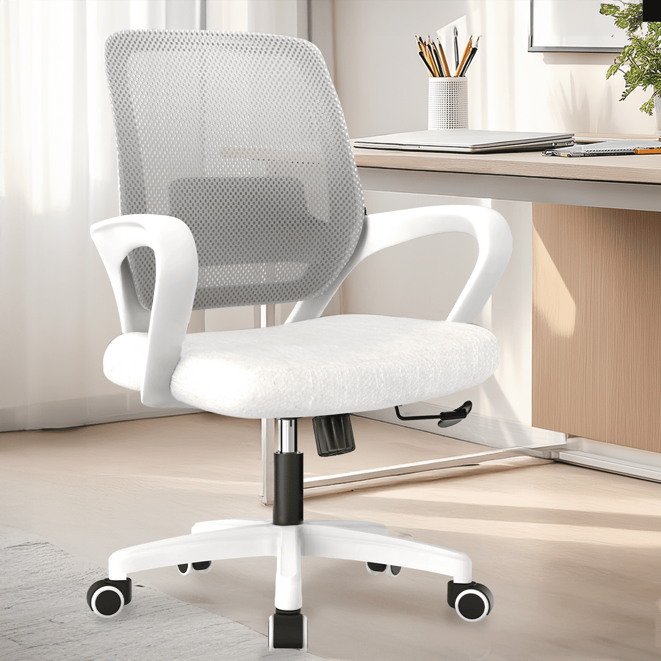 Neo Chair MB-5 Ergonomic Mid Back, Height Adjustable, Swivel, Lumbar ...
