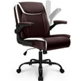 Neo Chair Ergonomic Executive PU Leather Office Chair, Mid-Back with ...