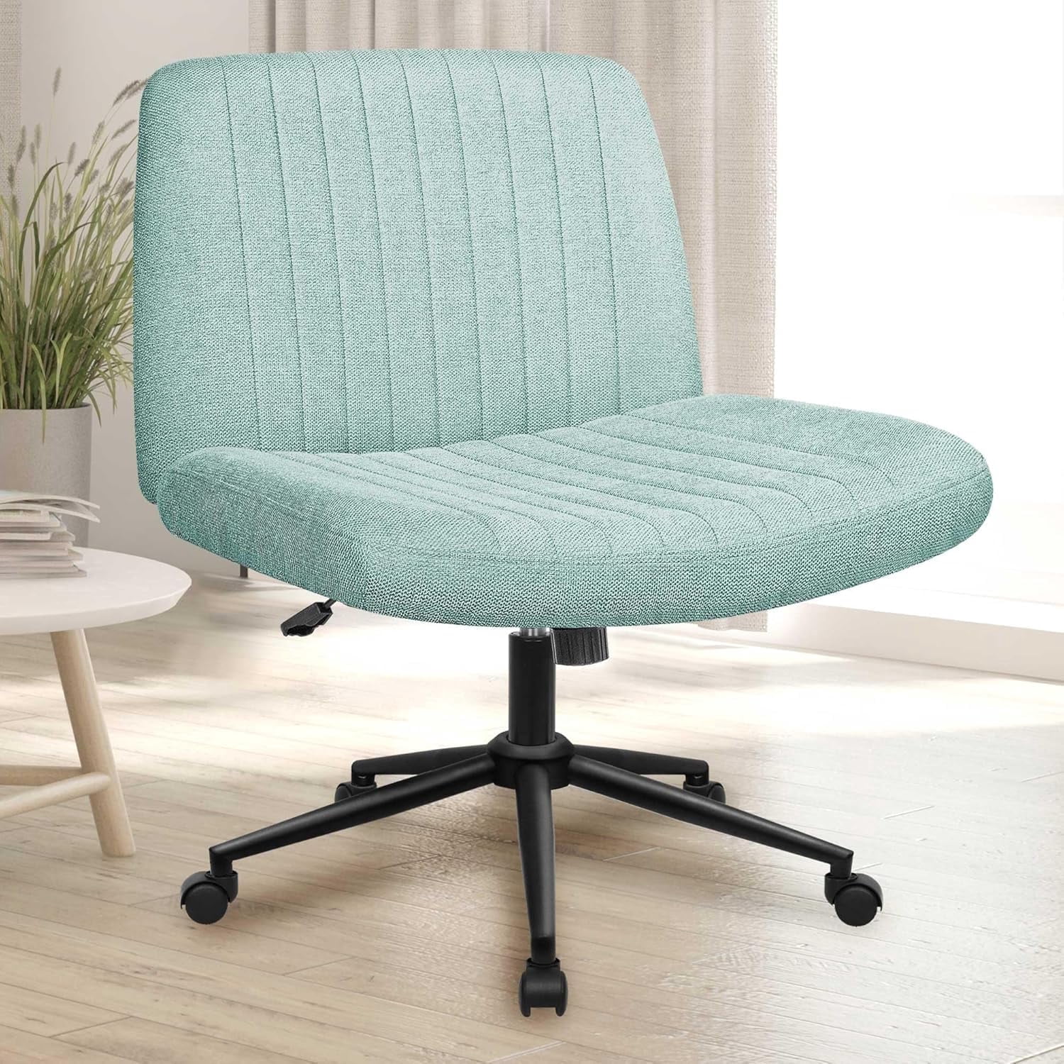 Neo Chair Office Chair Armless Criss Cross Legged Chair with Wheels ...