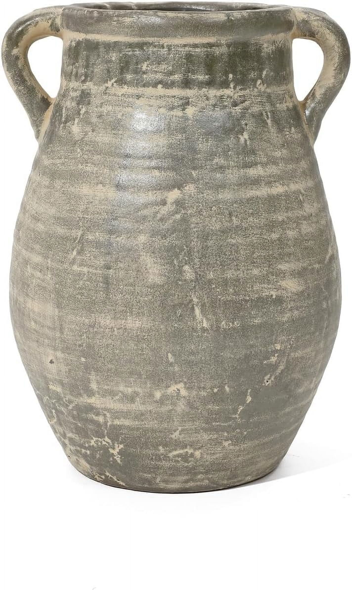 Neo-Classical Nostalgia 13 in. H Brown Terracotta Farmhouse Vase, 12.99 ...
