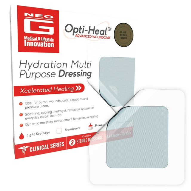 Neo G Opti-Heal Hydration Multi-Purpose Dressing, 3 Count - 4x4 ...