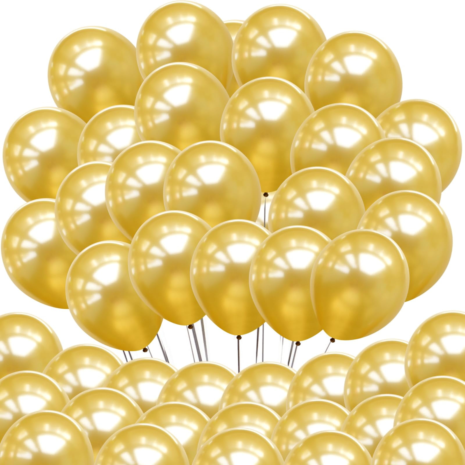 Neo LOONS® 100 pcs MMF7 5" Pearl Gold Premium Latex Balloons - Great ...