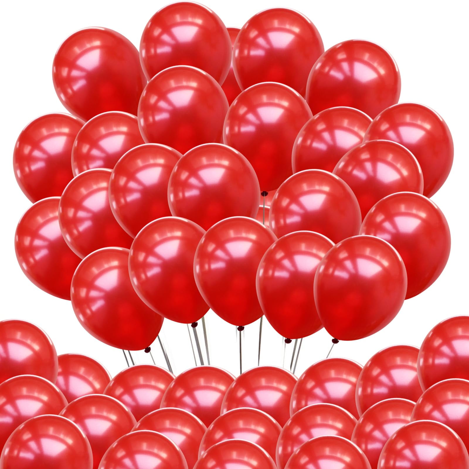 Neo LOONS 100 pcs SSF20 5" Pearl Ruby Red Premium Latex Balloons ...