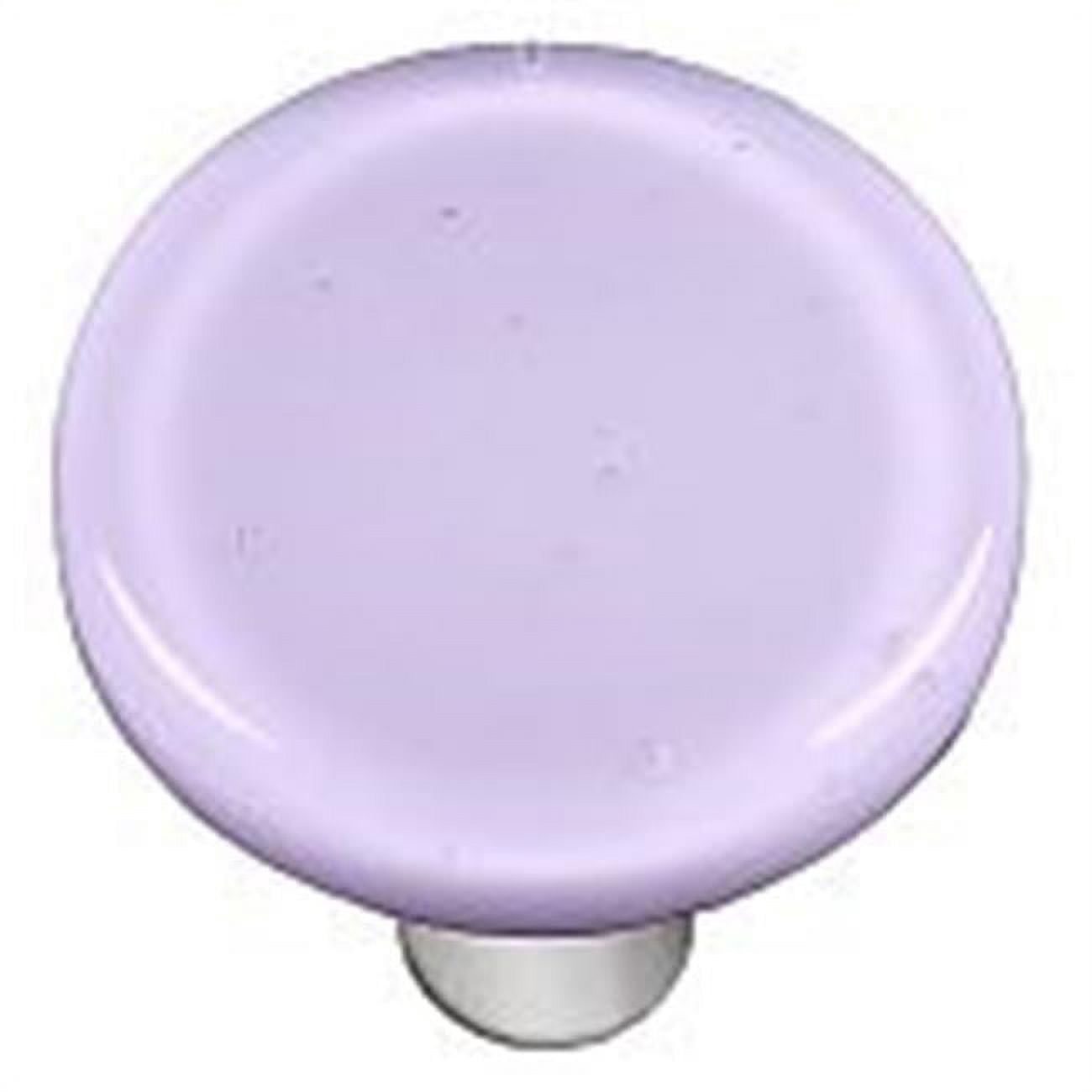 Neo-Lavender Round Glass Cabinet Knob - Aluminum Post - Walmart.com