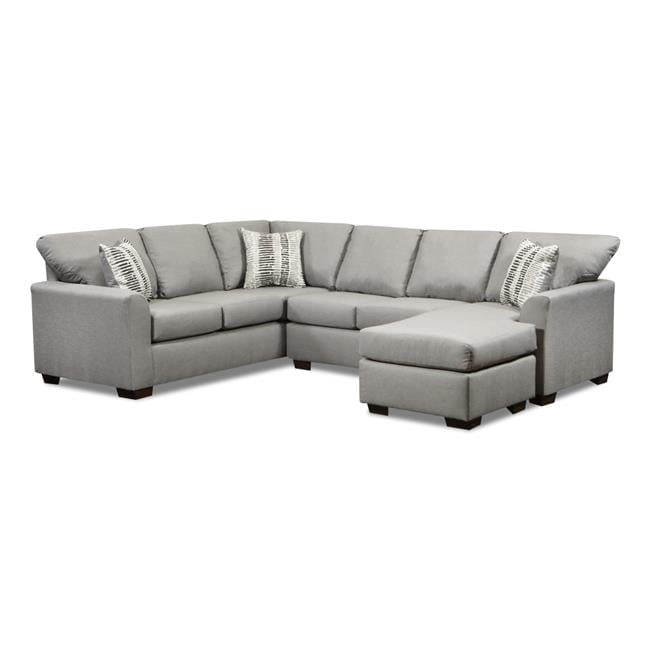 Neo Living NL702-GRAY-SEC-CHAISE Evelyn Corner Sectional with Right ...