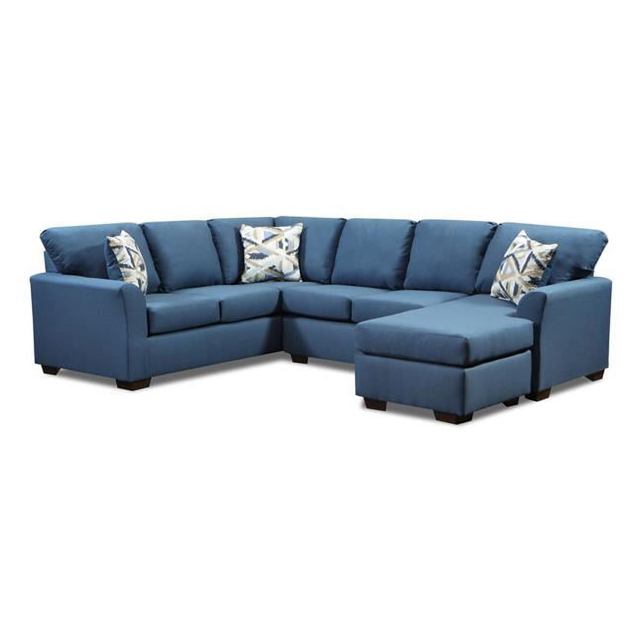 Neo Living NL702-NAVY-SEC-CHAISE Harper Corner Sectional with Right Facing Chaise, Navy ...