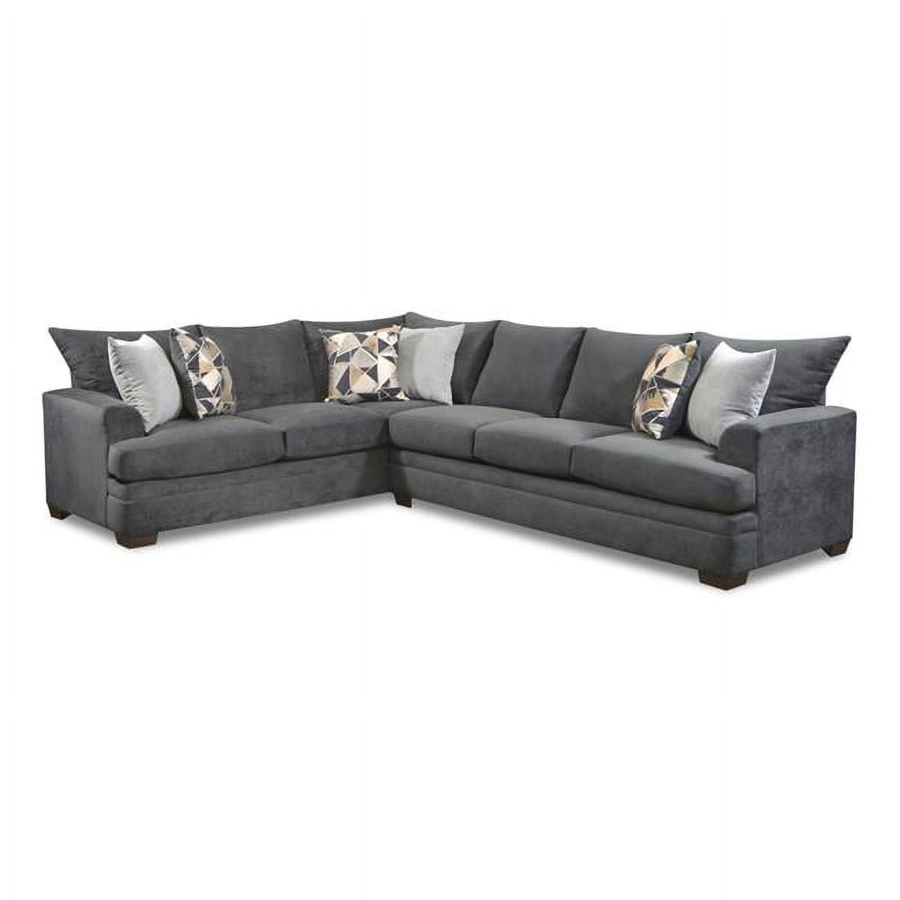 Neo Living NL717-CHAR River Oversized Corner Sectional, Charcoal ...