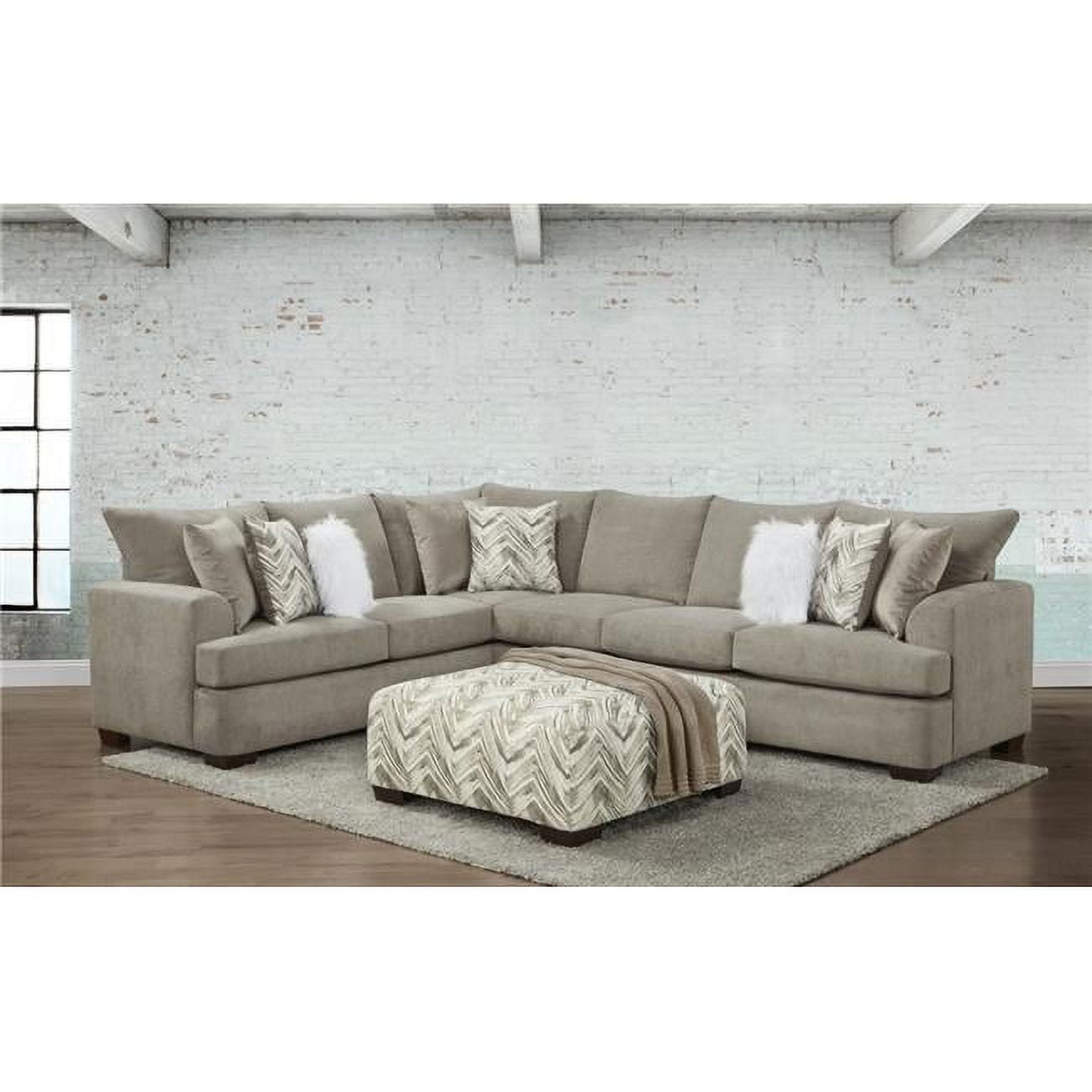 Neo Living NL719-TAUP Alaina Oversized Corner Sectional, Taupe ...