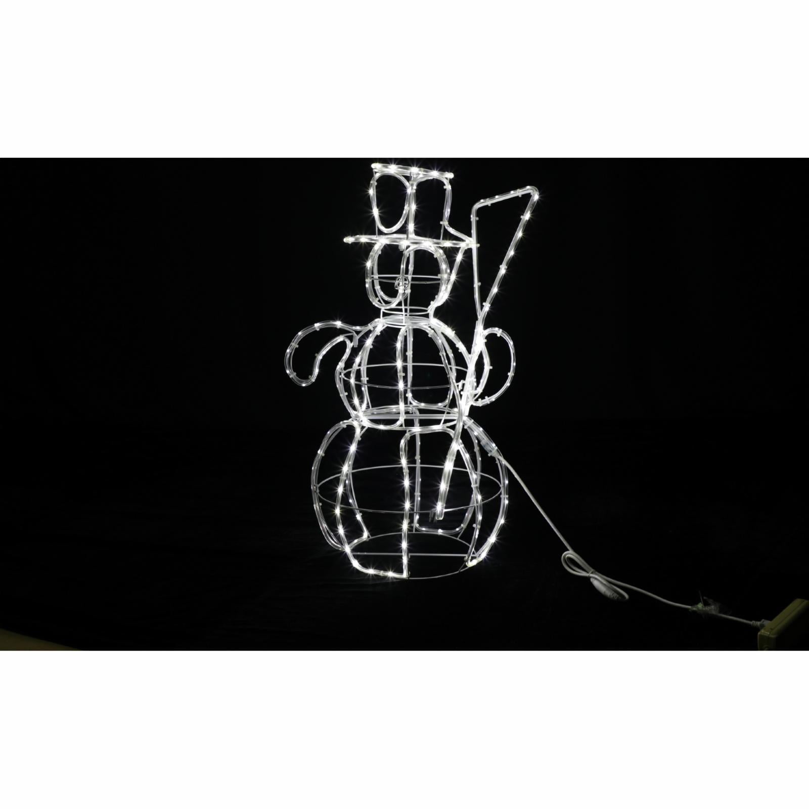 Neo-Neon 3 ft. LED Rope Light Snowman Yard Decoration - Walmart.com