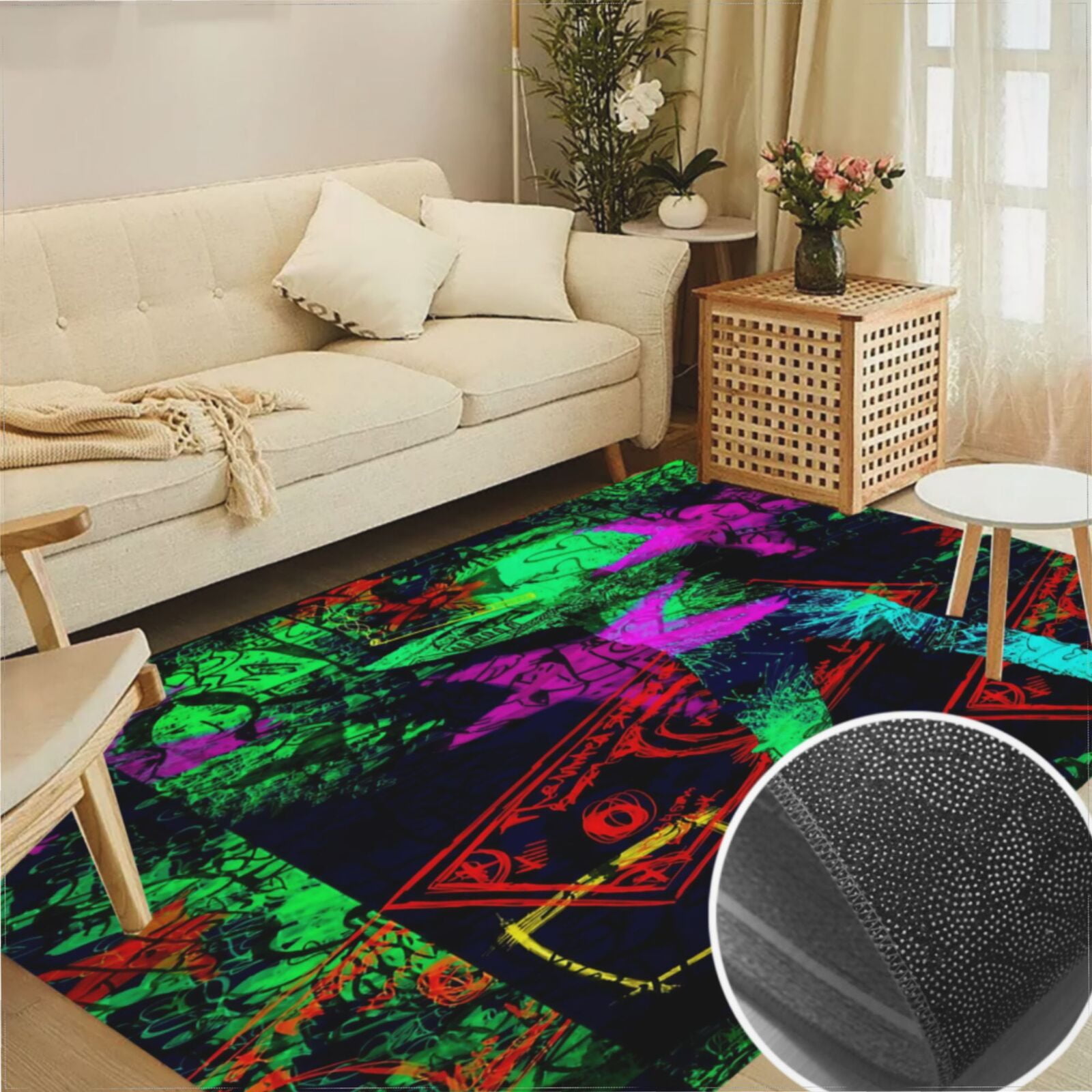 Neo Pop Art Blacklight Glow In The Dark Adult Home Decor Bedroom Living ...