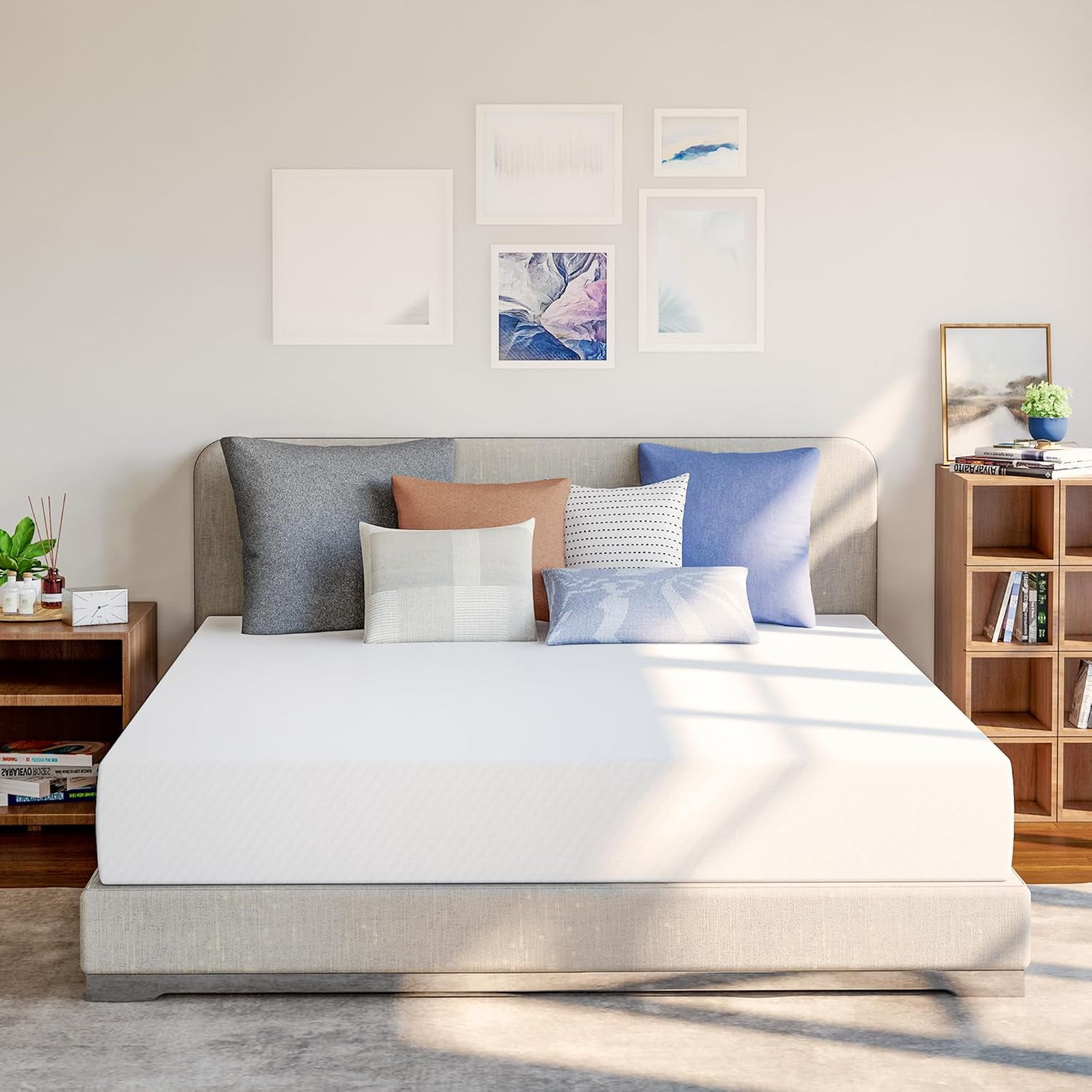 Neo Sleep Cooling Gel Green Tea Medium Firm Memory Foam Mattress ...