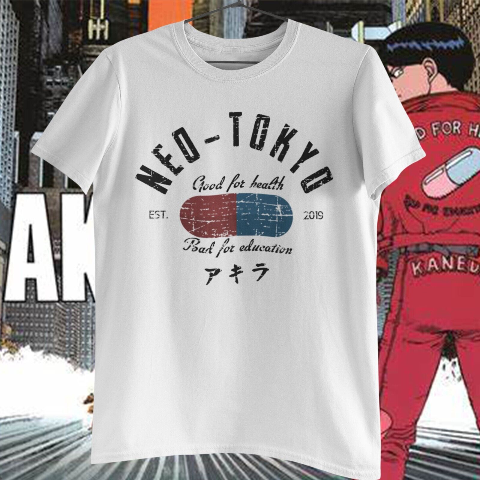 Neo - Tokyo New T-shirt anime akira kaneda tetsuo graphic tee - Walmart.com