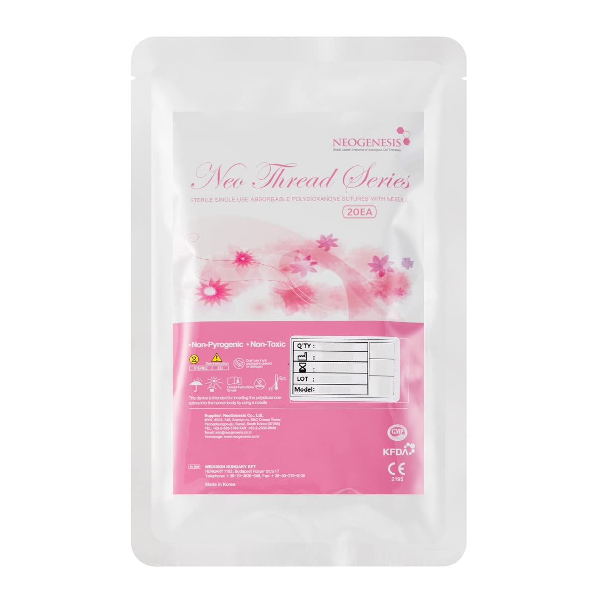 NeoGenesis PDO Multi Triple Threads for Face and Body Lift 20PCS (26G X ...