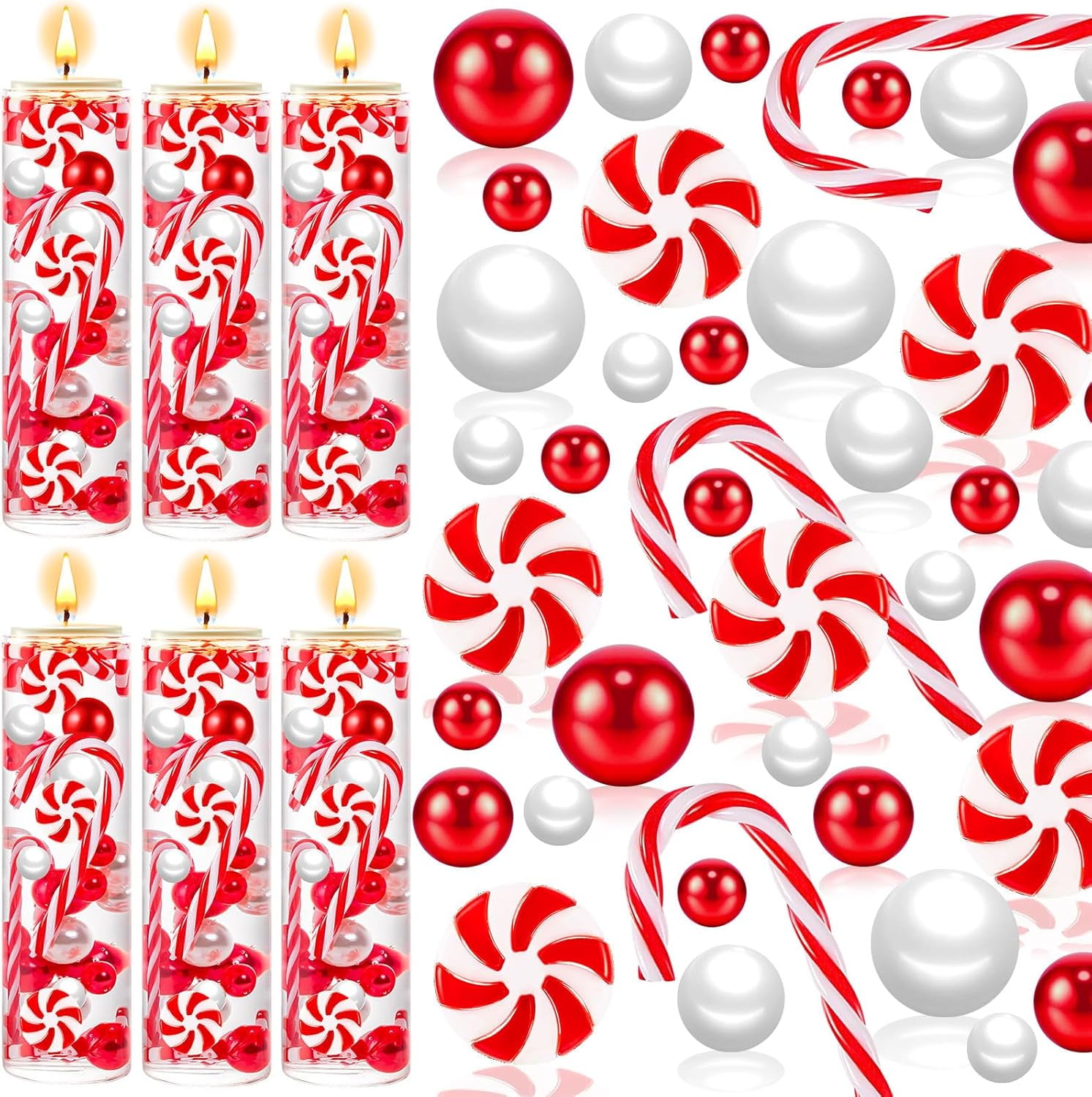 NeoMart - 360Pcs Christmas Floating Vase Filler for Centerpieces ...