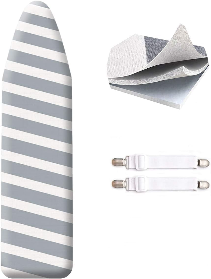 NeoMart-42”x12” Ironing Board Cover and Pad - with Pull Bungee Fit ...