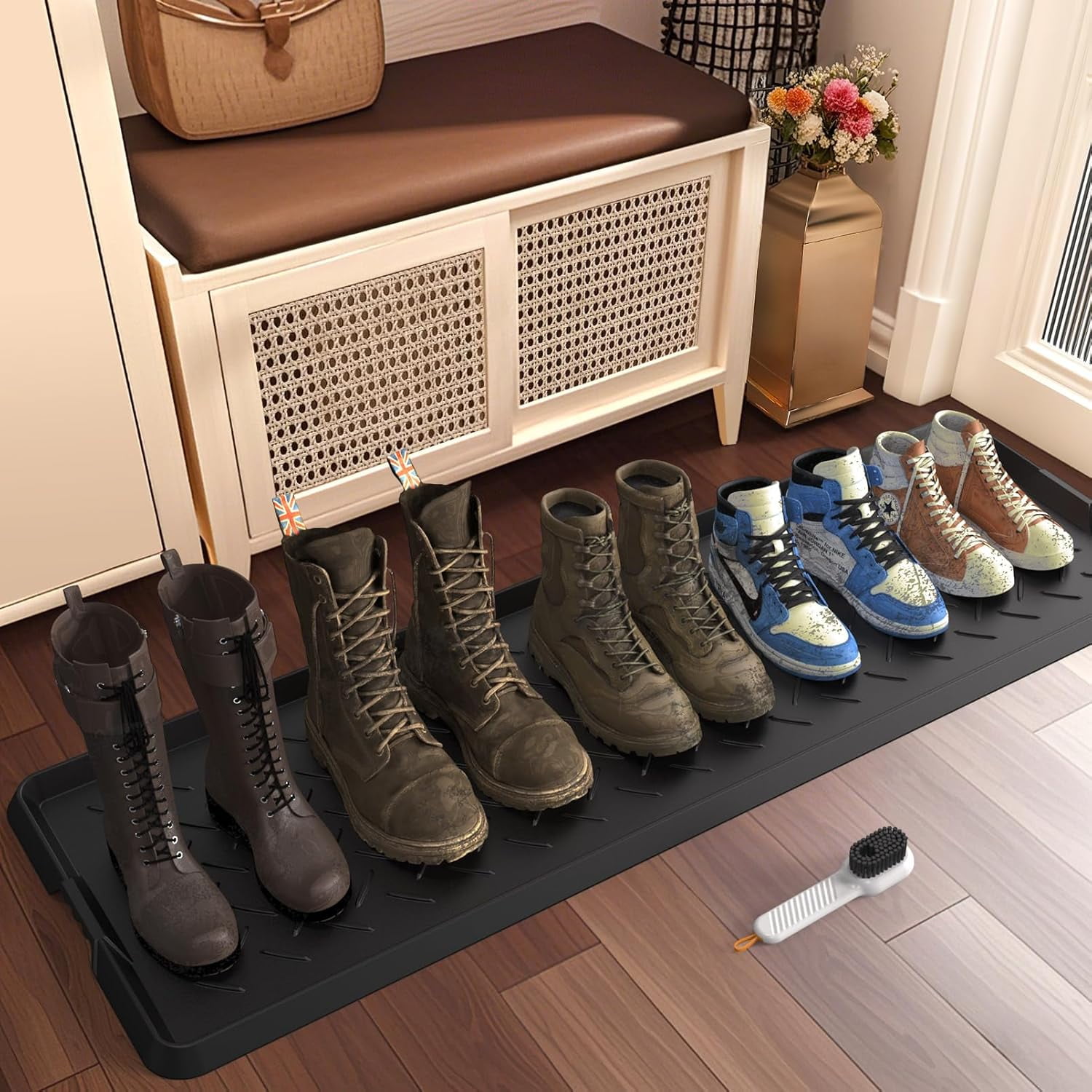 NeoMart-Extra Large Heavy Duty Boot Natural Rubber Shoe Mat for ...