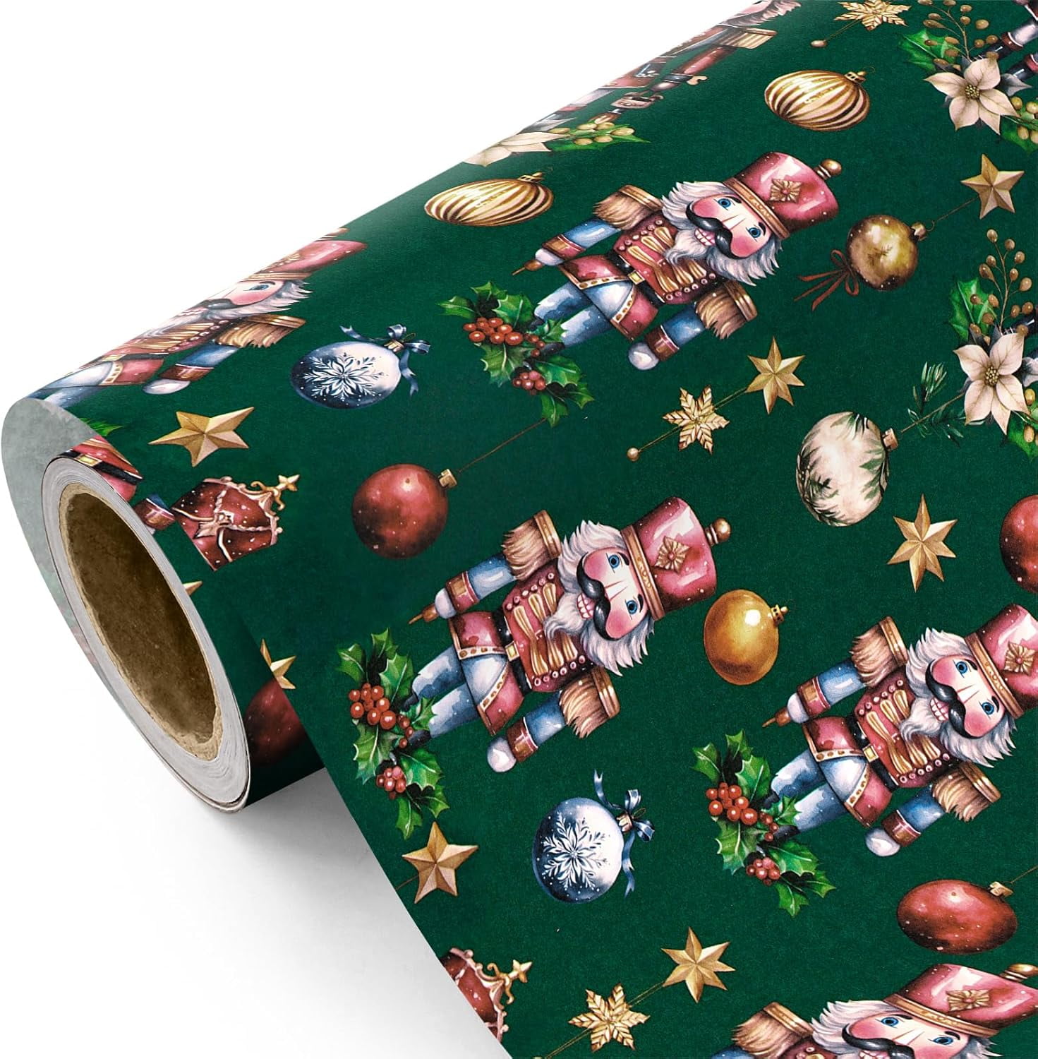 NeoMart- Kraft Nutcracker Christmas Wrapping Paper - Mini Roll - 17 ...