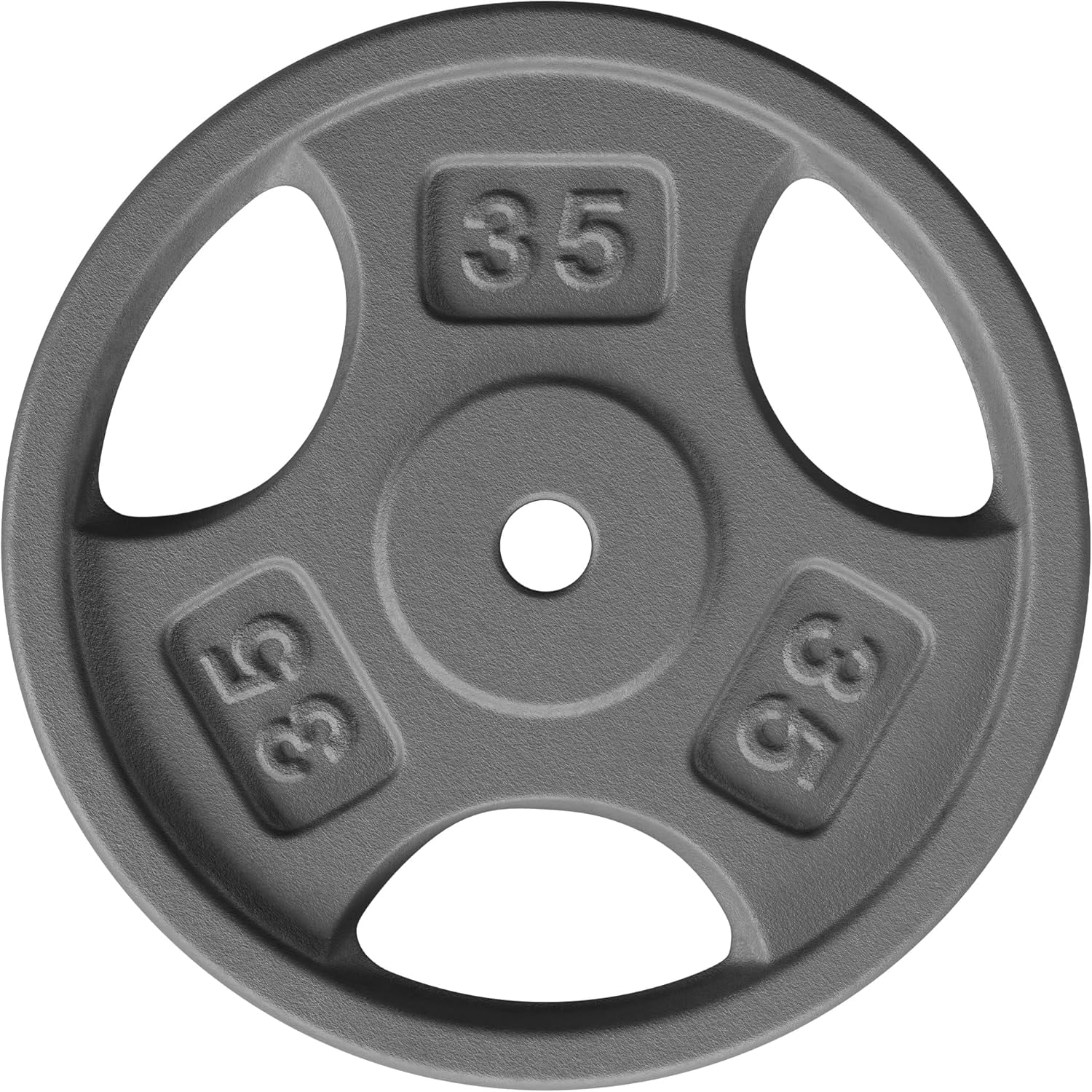 NeoMart Standard 1-Inch Grip Weight Plates, Cast Iron with Multiple ...