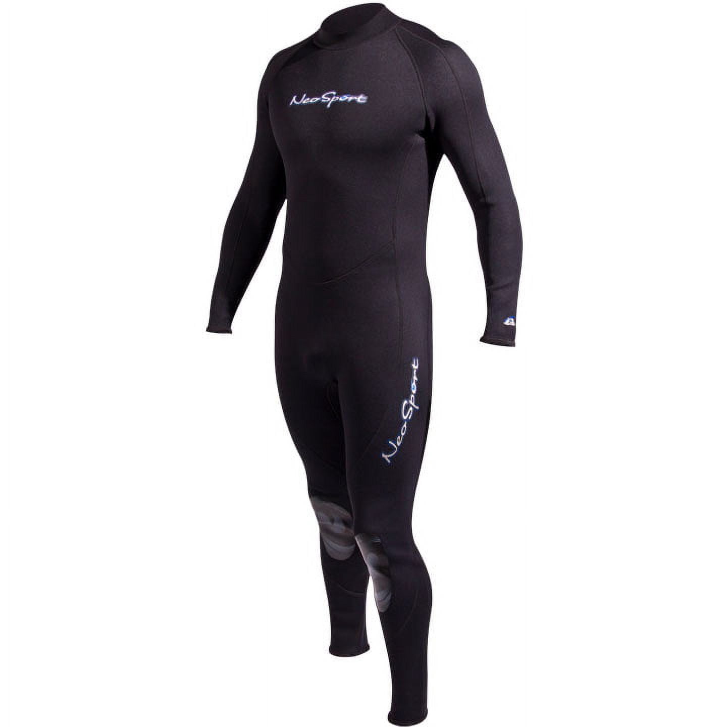 NeoSport Men's 3/2mm Neoprene Back Zip Full Wetsuit - Medium - Black ...