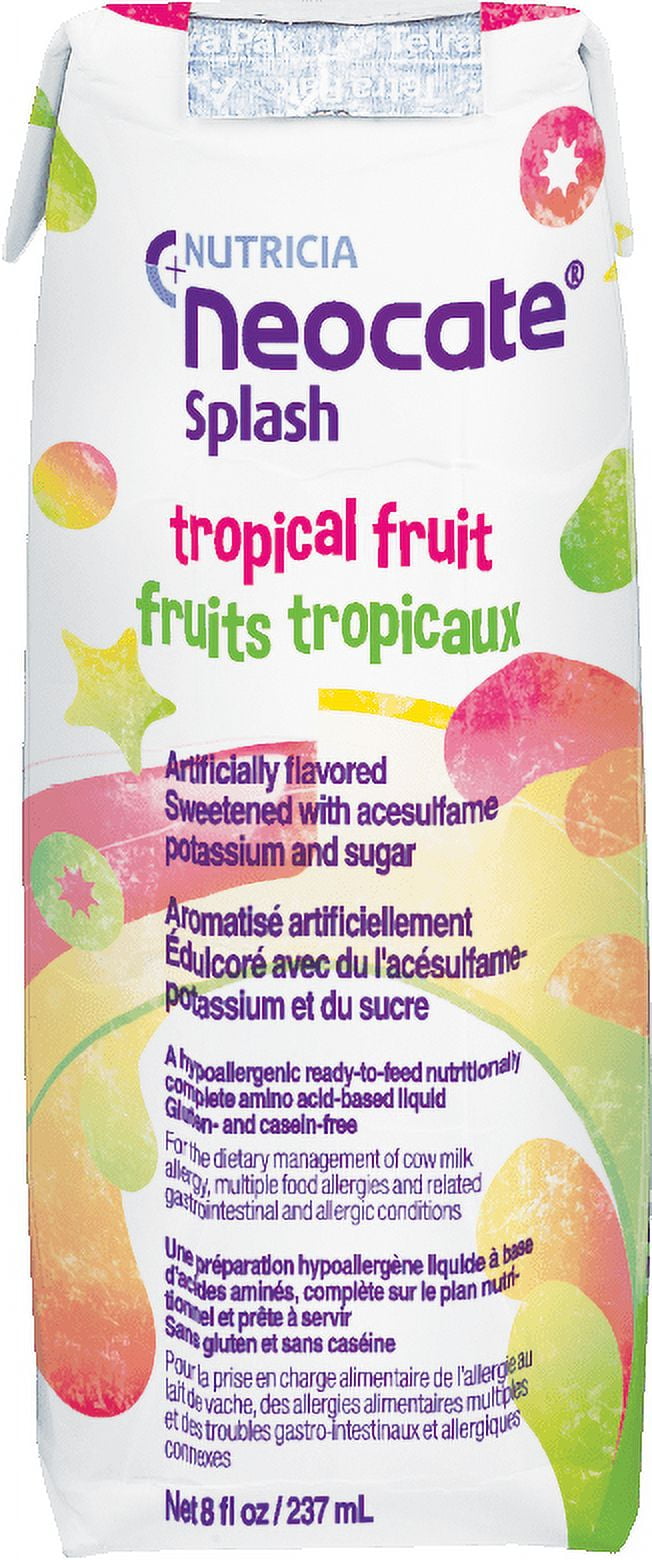 Neocate Splash Tropical Fruit Flavor Pediatric Oral Supplement / Tube ...