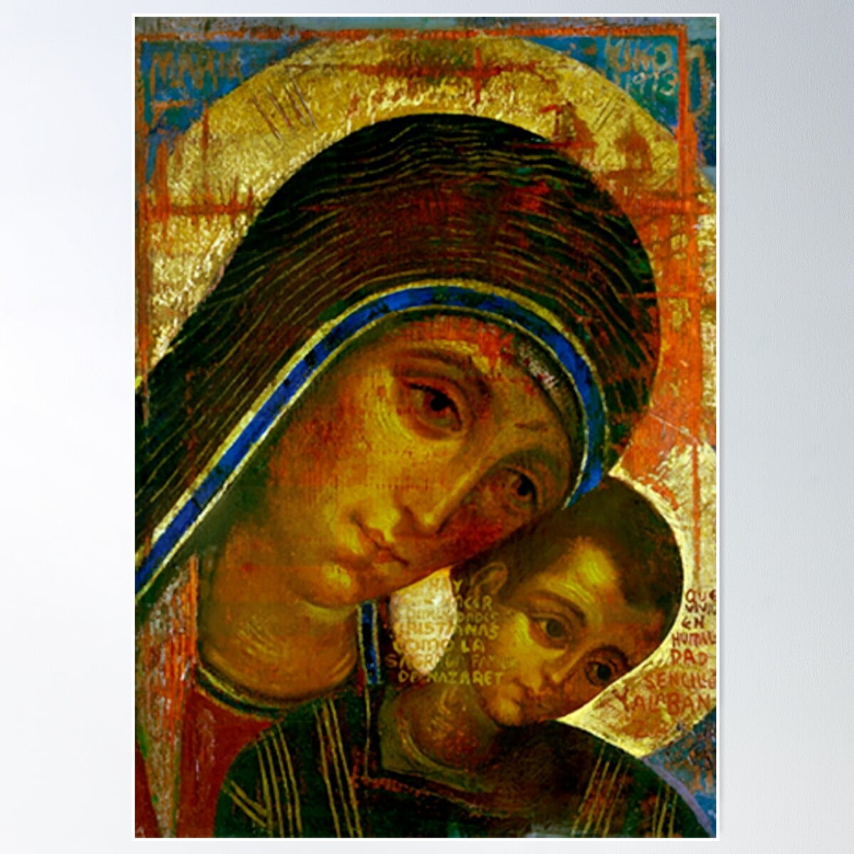 Neocatechumenal Way Icon Painting By Kiko Arguello Poster Wall Art ...