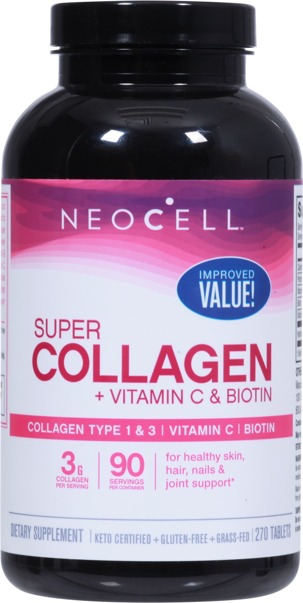 Neocell Super Collagen + Vit C & Biotin 270 Tabs - Walmart.com