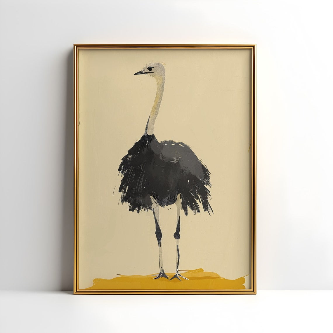 Neoclassical Female Portrait - Satin Gown & Pearls With Sword - Vintage ...