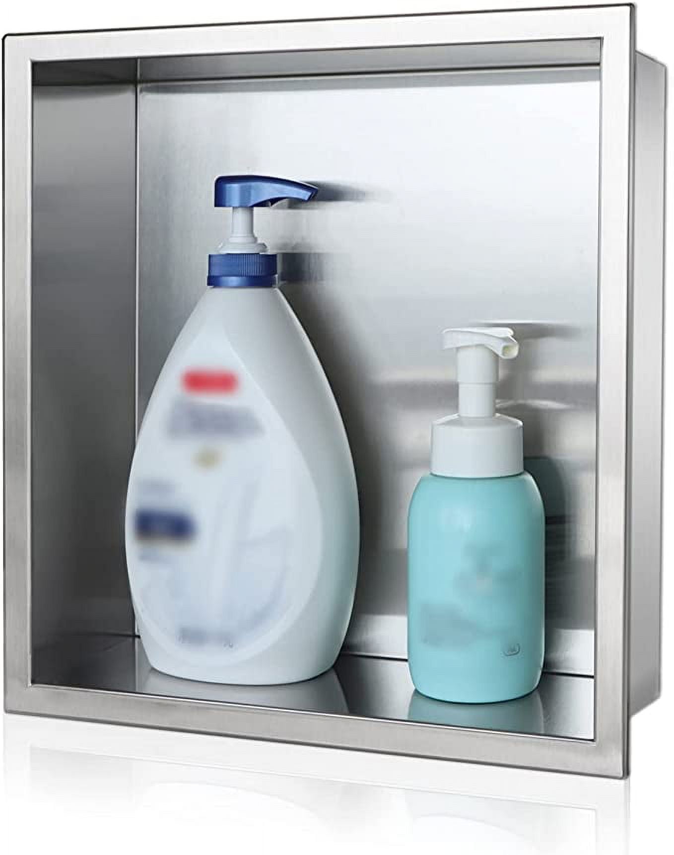 Neodrain No Tile Shower Niche, Bathroom Shelf (Outside Size13.1”X13.1 ...