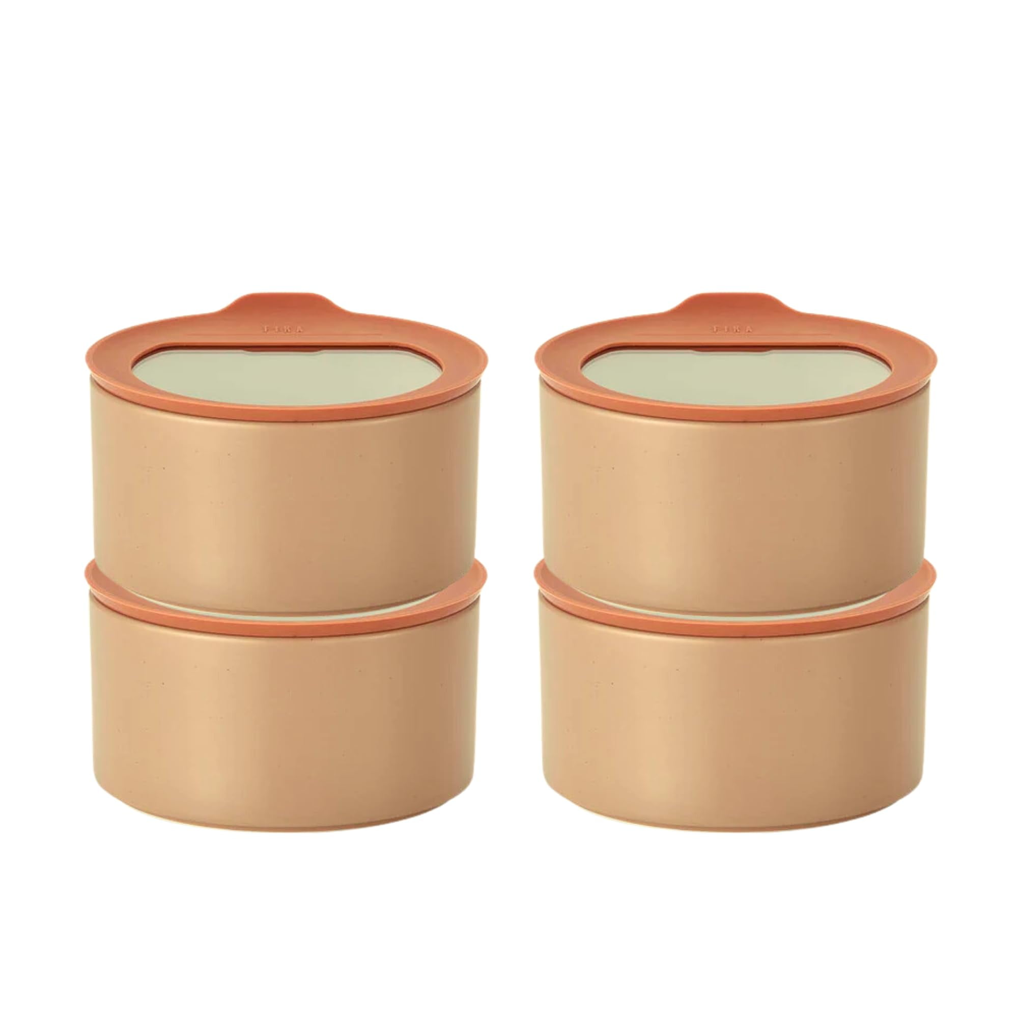 Neoflam 4 Set FIKA One Kitchen Porcelain Ceramic Food Container with ...