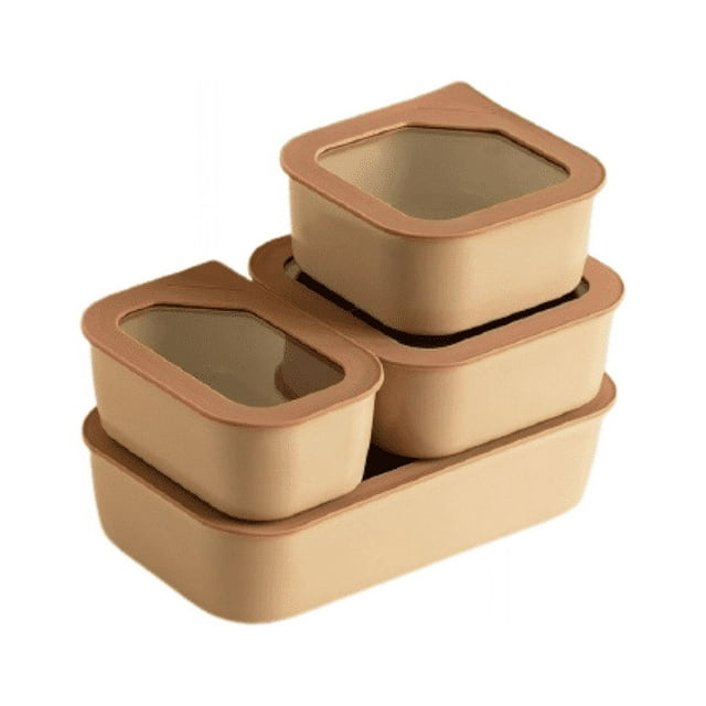 Neoflam 4pc FIKA One Porcelain Food Container Set with Glass Lid ...