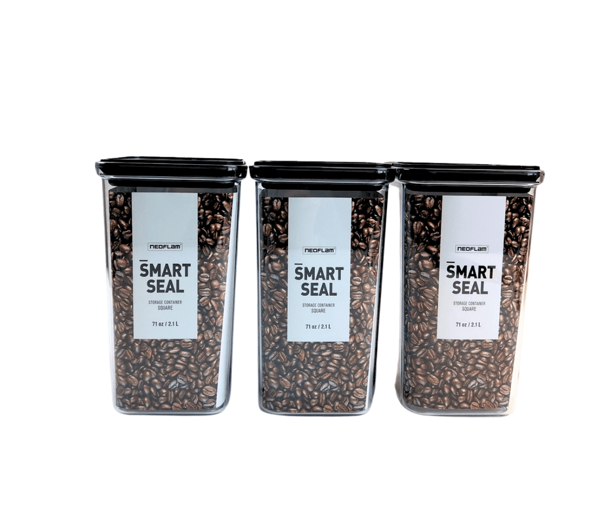 Neoflam Airtight Smart Seal Food Storage Container (Set of 3) | Crystal ...