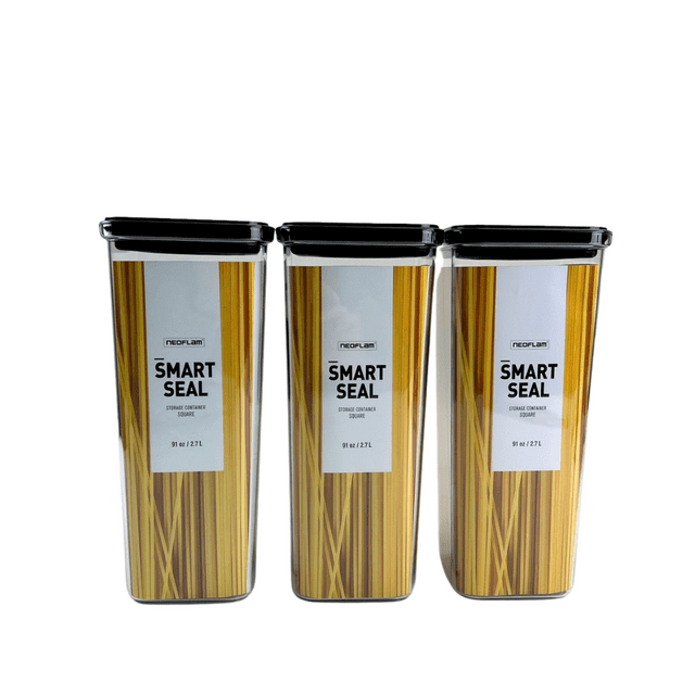 Neoflam Airtight Smart Seal Food Storage Container (Set of 3) | Crystal ...