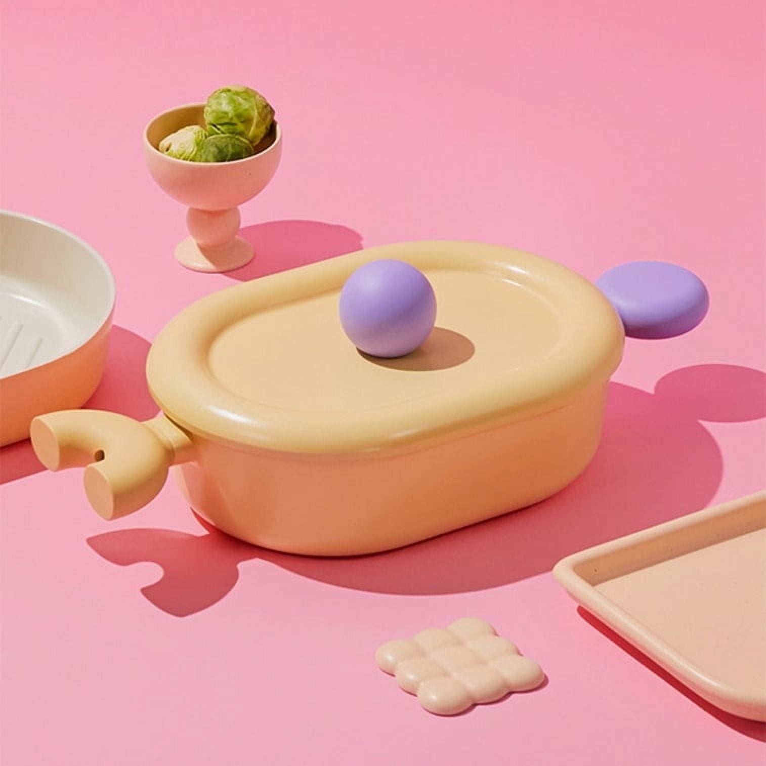 Neoflam Better Finger 10" Oval Shape Low Casserole for Stovetops and ...