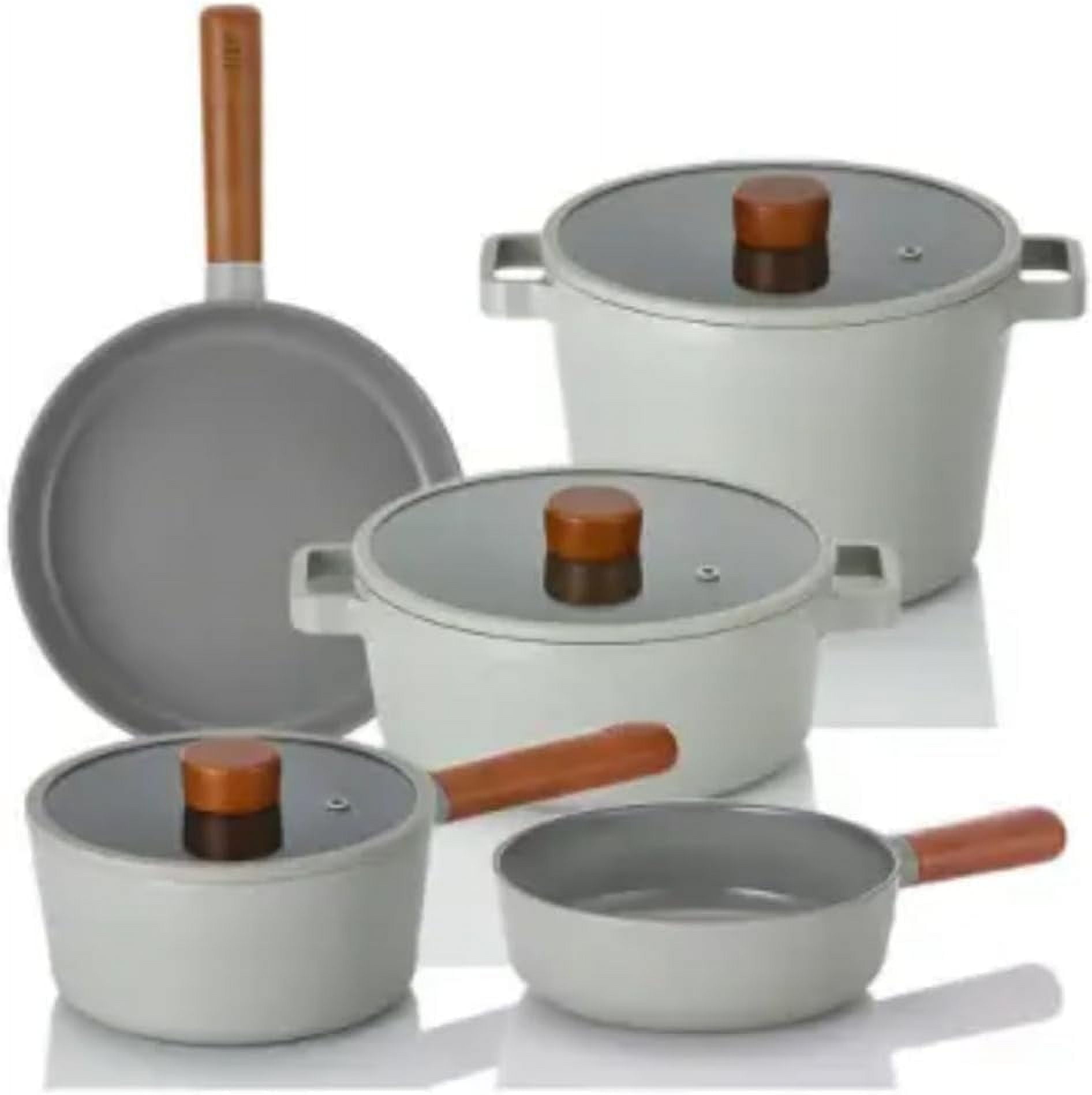 Neoflam FIKA Nonstick Reserve Cookware Pots and Pans Set, Induction ...