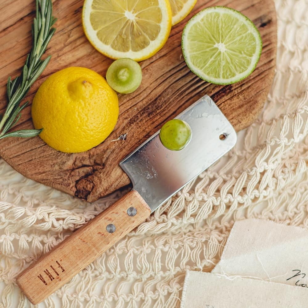 Neoflam Fika 7" Mini Cheese Dessert Knife with Wood Handle - Walmart.com