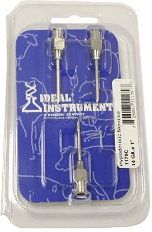 Neogen 1179 Non Sterile Needles 1", 14 Gauge, Stainless Steel (3-Pack ...