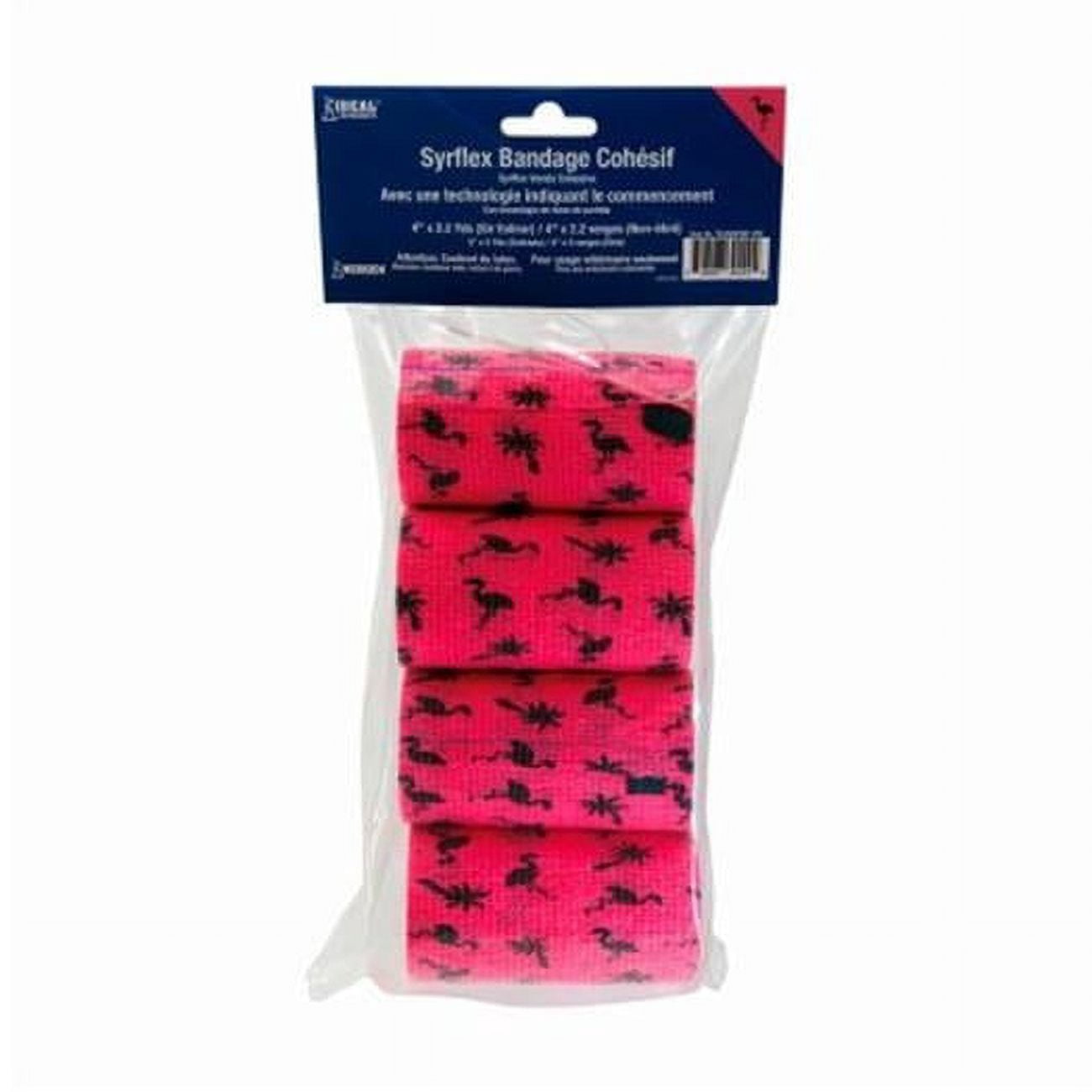 Neogen 127816 4 in. x 5 yards SyrFlex Cohesive Bandage, Pink - Walmart.com