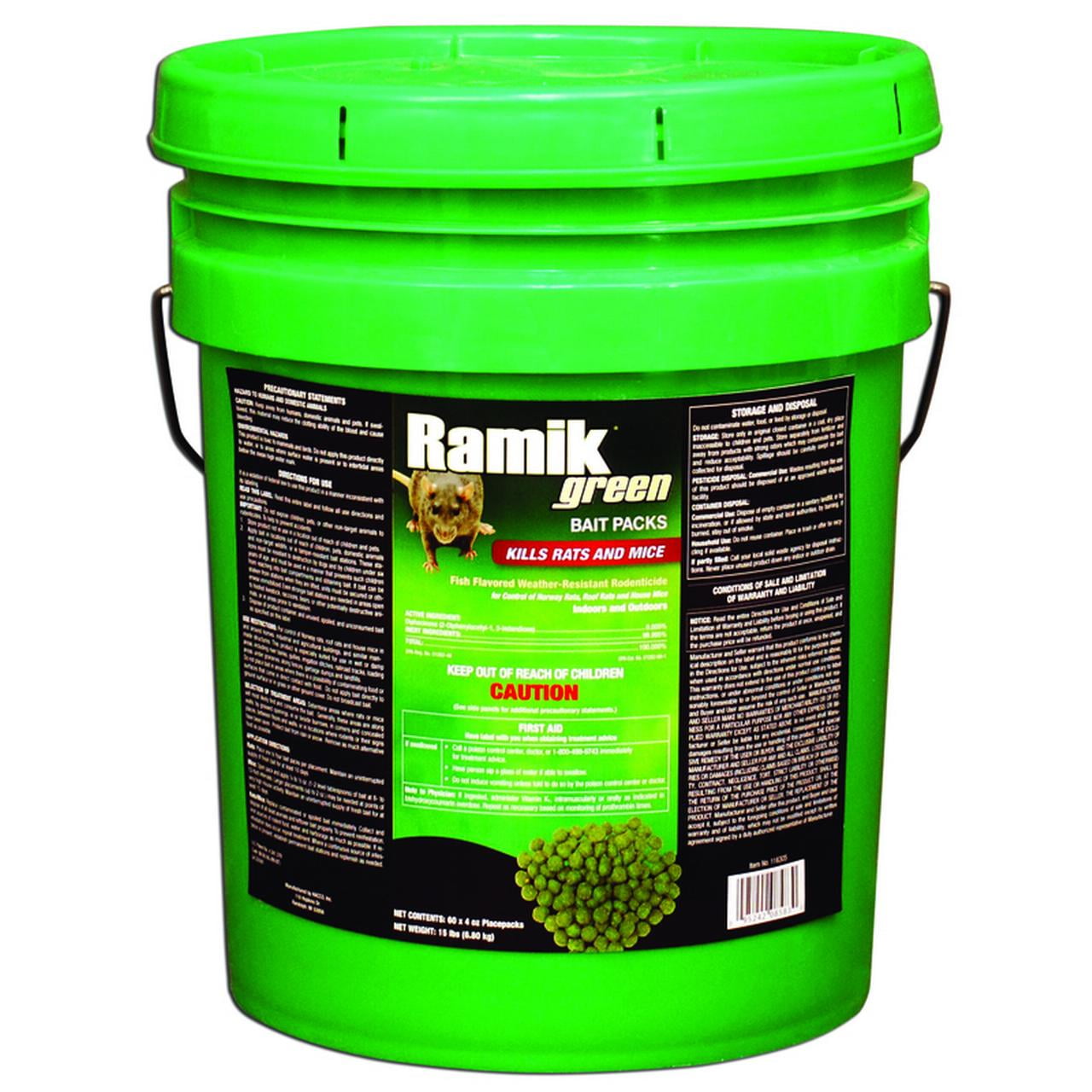 Neogen Ramik Green Rat And Mouse Poison Pellet Bait Packs - Walmart.com