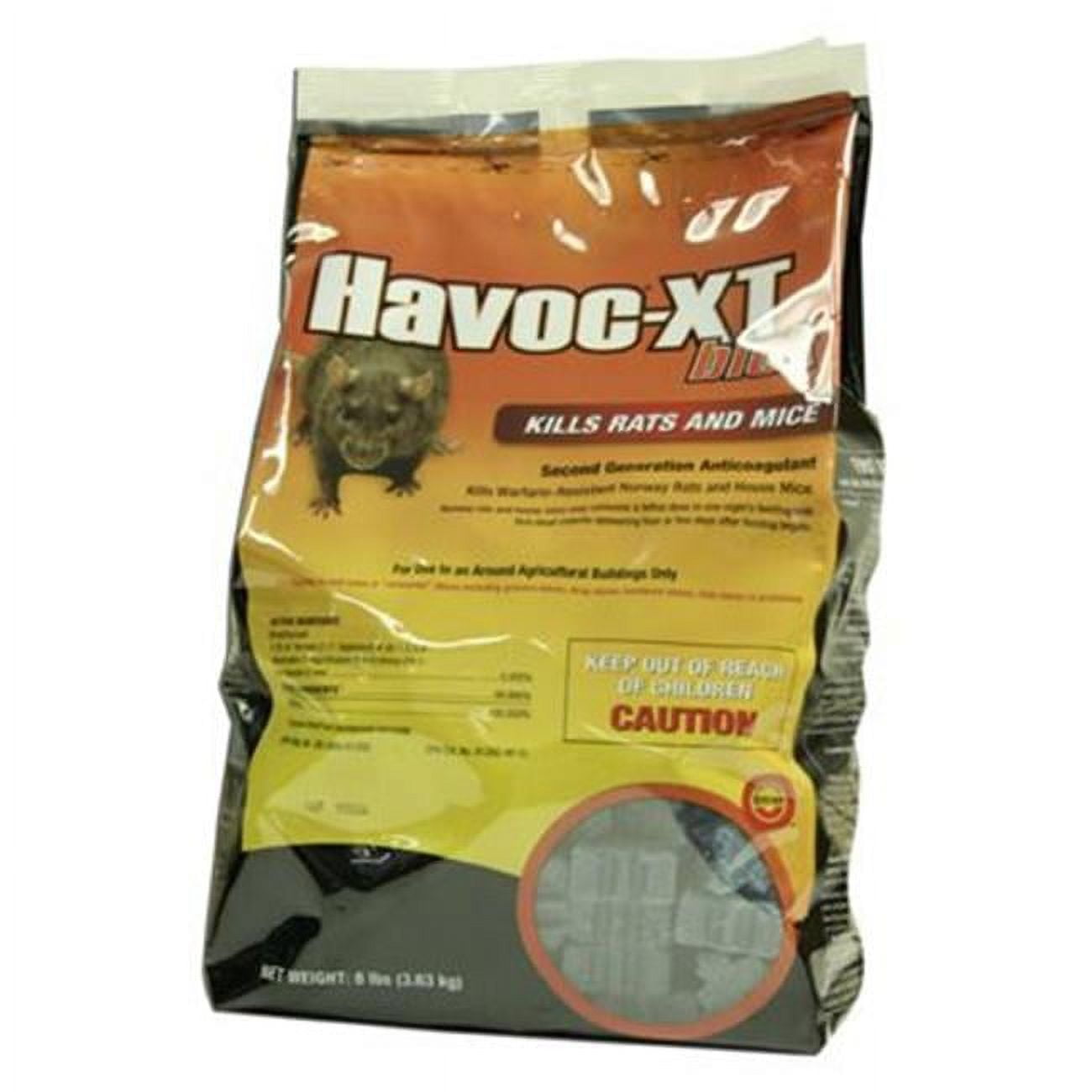 Neogen Rodenticide Havoc Xt Mouse Blocks, Single Feed Bait, Weather ...