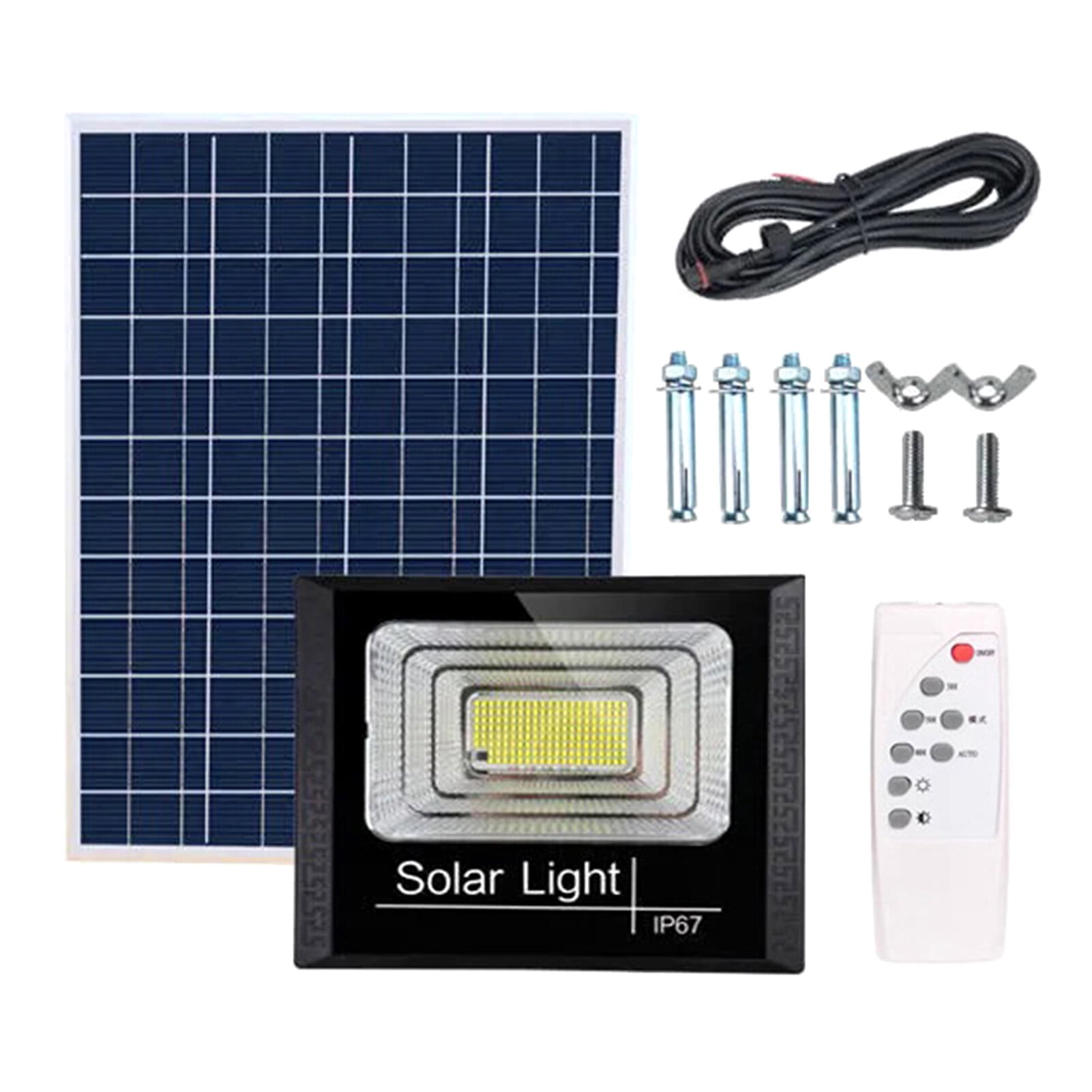 Neoglint LEDs Solar Light, IP67 Waterproof Wall Lamp with Remote ...