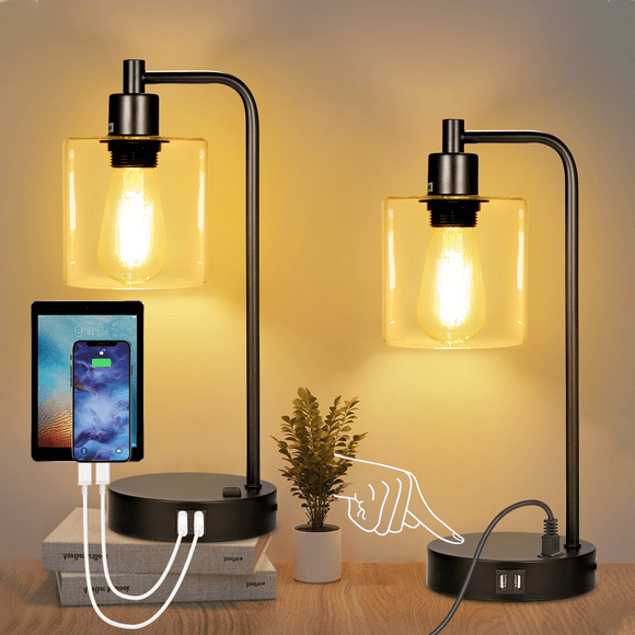 Side Table Lamp Combo
