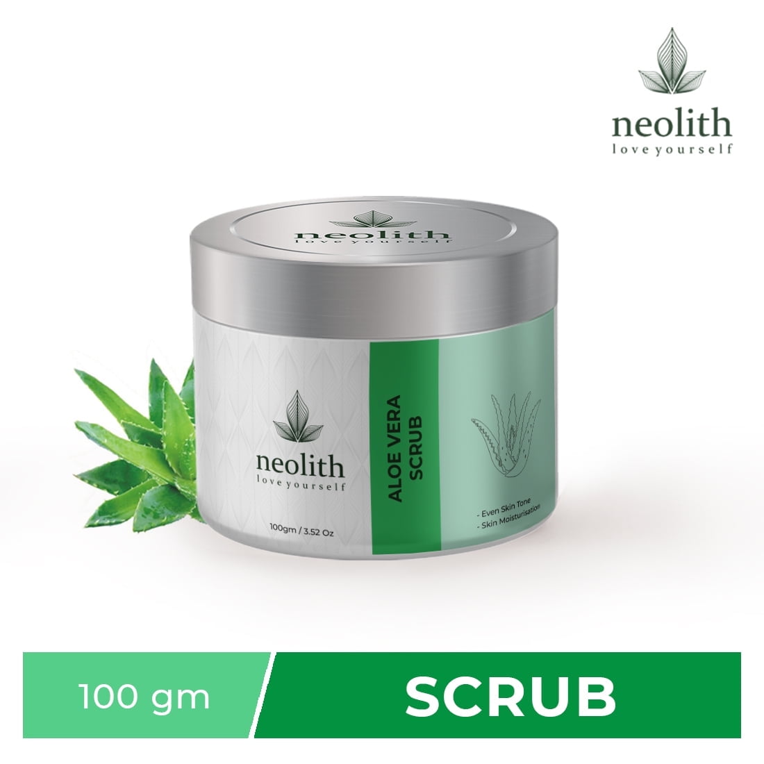 Neolith Aloe Vera Scrub || Exfoliating Face Scrub with Cellulose To ...