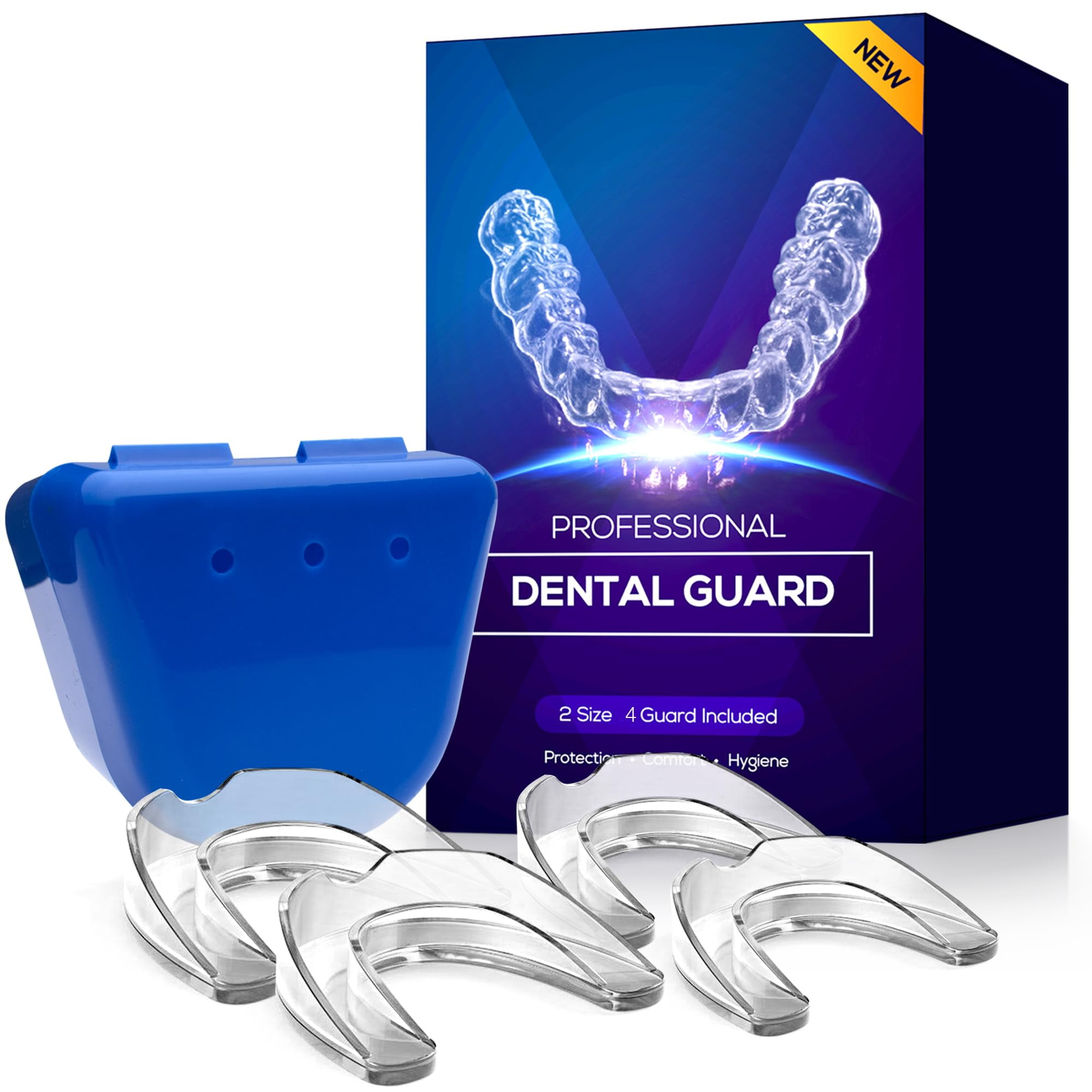 Neomen Mouth Guard for Grinding Teeth- 2 Sizes, Pack of 4 - New ...
