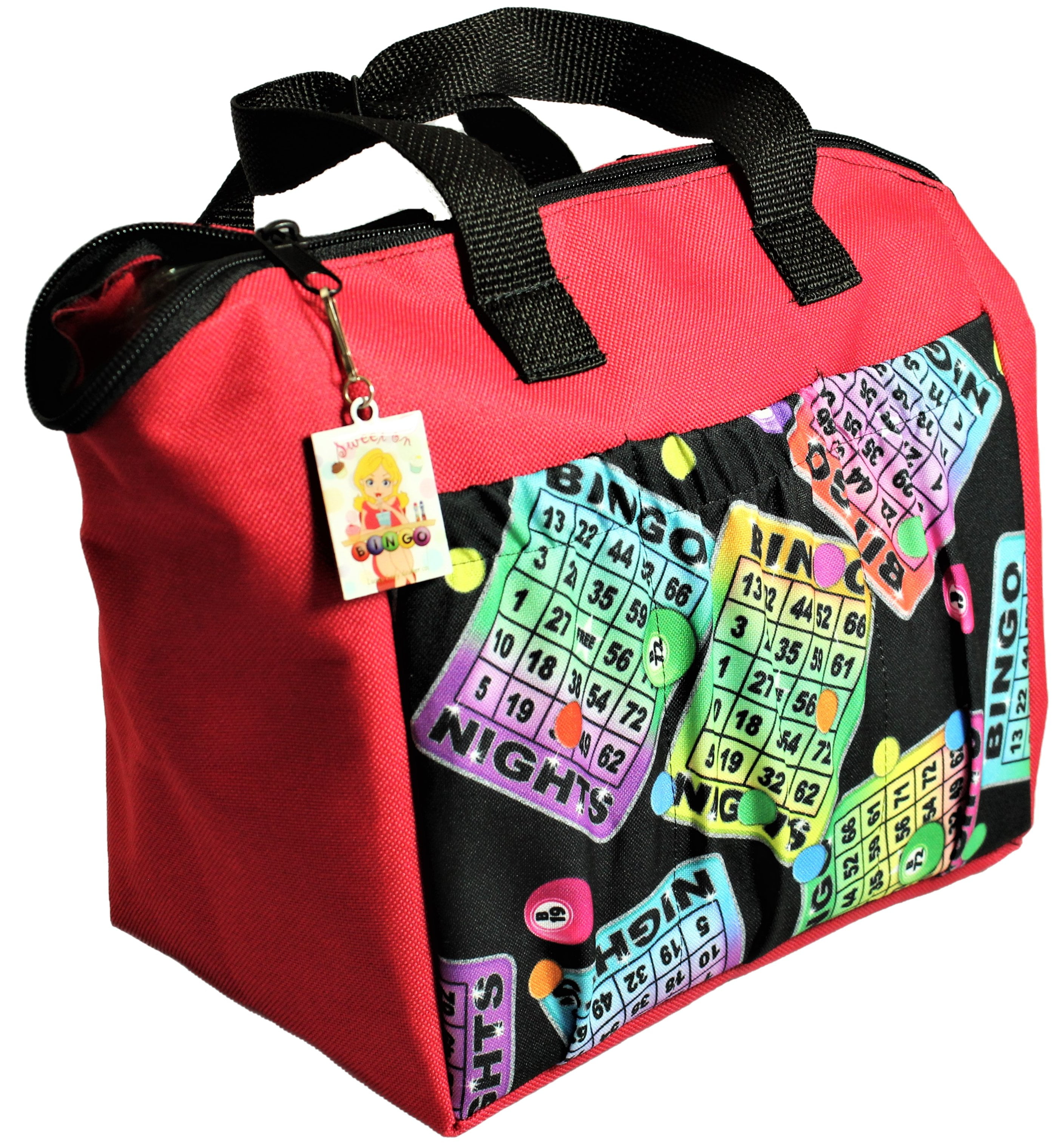 Neon 6 Pocket Bingo Bag (with Inside Liner!) and "Sweet on Bingo" Lucky ...